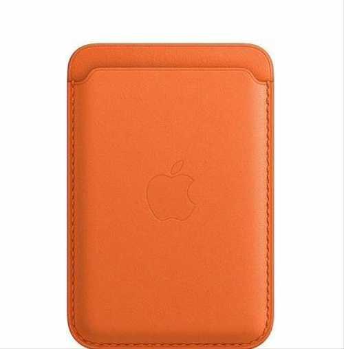 Apple iPhone Leather Wallet with MagSafe Orange