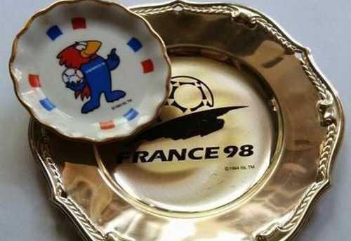 Чм по футболу Франция 1998. Тарелка декоративная