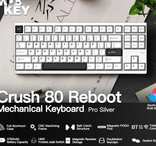 Механическая клавиатура Wobkey Crush 80 Reboot Pro