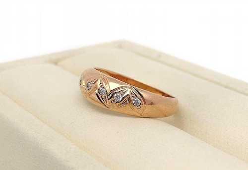 Золотое кольцо с камнями 585пр. размер: 16,5