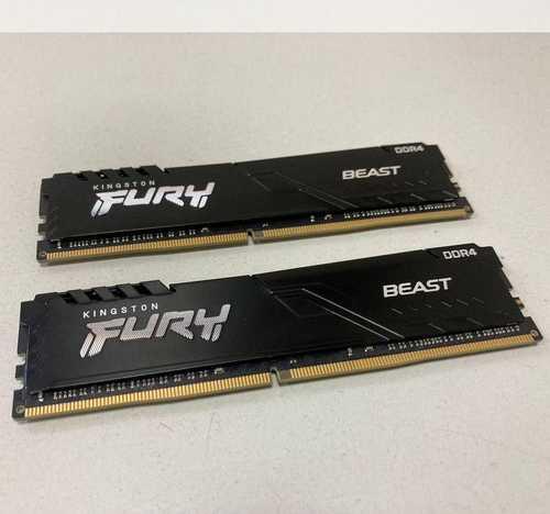 16GB (2x8GB) DDR4 2666MHz Kingston Fury Beast