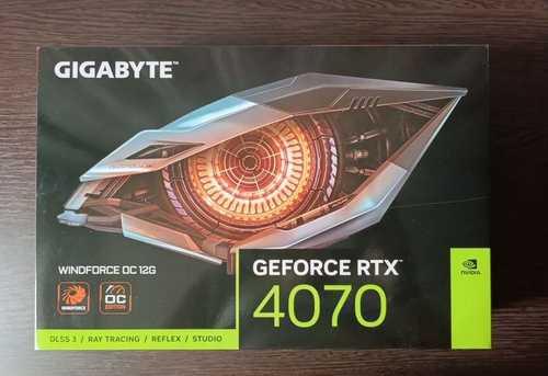 Видеокарта RTX 4070 Gigabyte Windforce OC 12gb