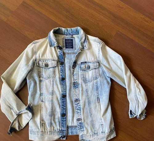 Джинсовая куртка джинсовка pull and bear