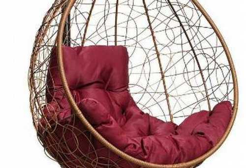 Кресло-кокон подвесное Sevilla Comfort шокол/бордо