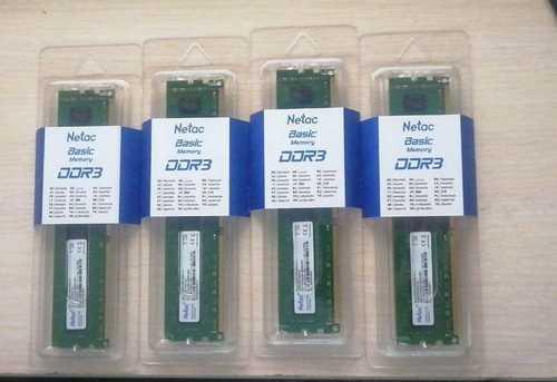 Оперативная память Netac DDR3 8Gb 1600MHz (Новая)