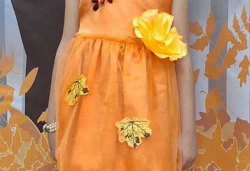 Платье, костюм Осень Листочки, Лисичка