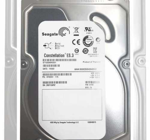 Жесткий диск 1TB Seagate ST1000NM0001 (3.5" SAS 7