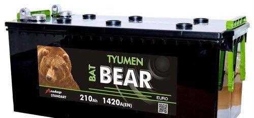 210Ah Аккумулятор 12В 6ст-210.4 Tyumen Bat Bear