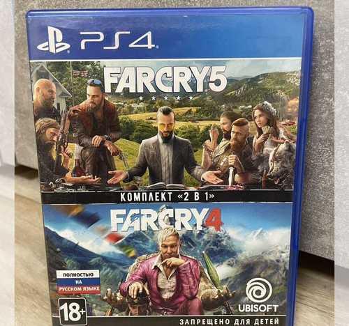 Диск Farcry 4/5 комплект для ps4/ps5