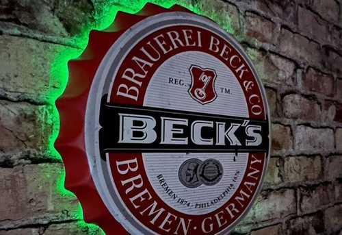 Декор на стену Beck's Beer Арт 0486