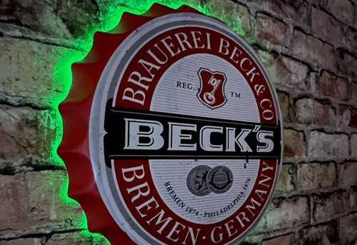 Декор на стену Beck's Beer Арт 0486