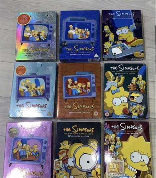 DVD 9 сезонов The Simpsons на английском - 9 DVD