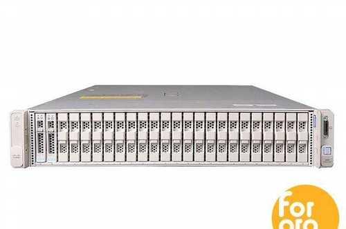 Сервер cisco UCS c240 M5 24SFF 2x4110Silv 128GB