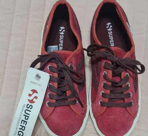 Новые кожаные кеды Superga 32 размер