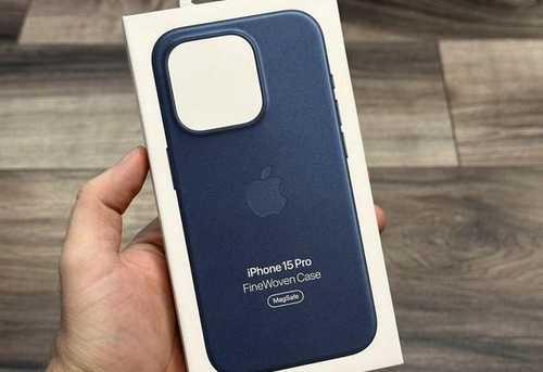iPhone 15 Pro FineWoven Case Pacific Blue (Новый)