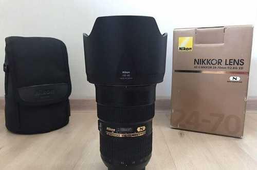 Nikon Afs 24-70mm 2.8G ED