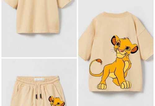 Новый костюм Zara футболка и шорты Simba