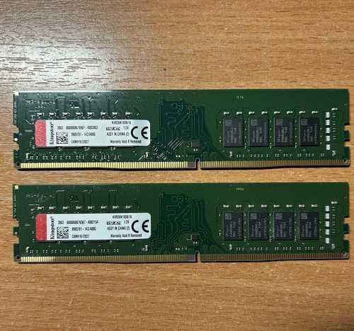 Оперативная память Kingston DDR4 16гб 2666мгц