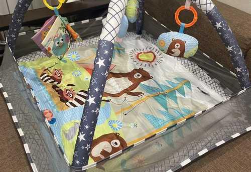 Игрлвой коврик-манеж для новорожденных