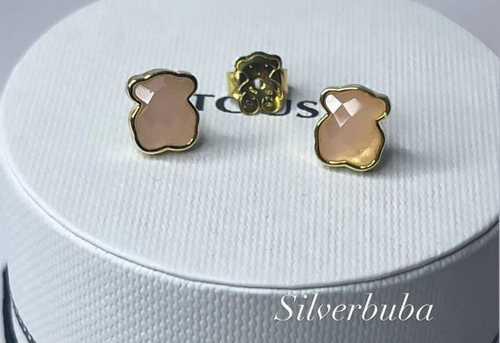 Серьги 9 мм. tous Color кварц vermeil