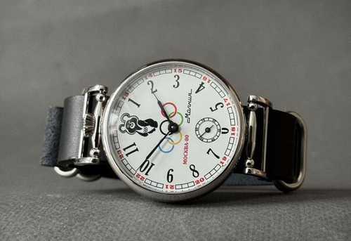 Олимпийская Молния с Мишкой - наручные часы СССР