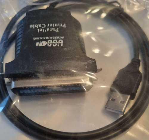 Кабель - переходник USB 2.0 to LPT port, 85 мс