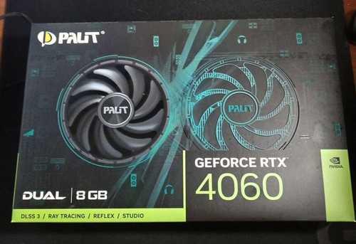 Видеокарта palit GeForce RTX 4060 Dual 8 GB