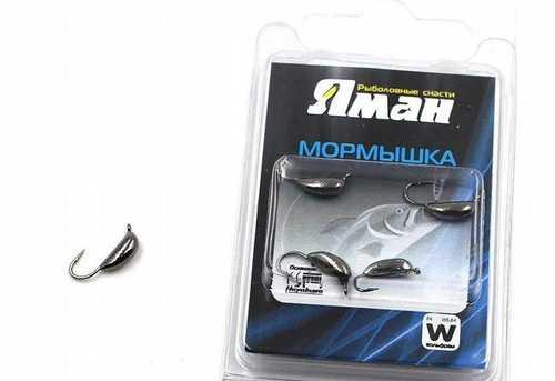 Мормышка 1.1г. вольф. Банан с ушк, цвет чёрн. нике