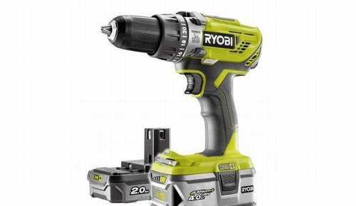 Аккумуляторная ударная дрель-шуруповерт ryobi one+