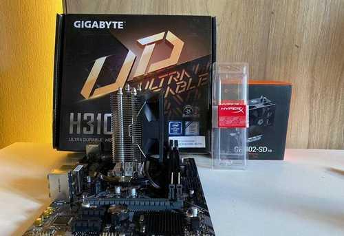 Связка материнская плата Gigabyte, i5 9400f, 16GB