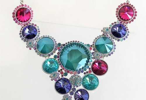 Колье Нагрудник Swarovski Оригинал Биб Ожерелье