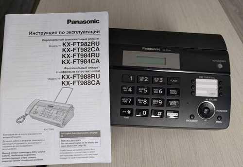 Телефон факс Panasonic KX-ft982ru