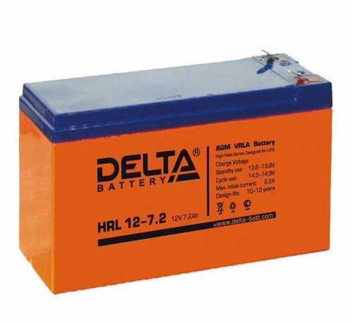 Батарея Delta HRL 12-7.2, 12V 7.2Ah #67634