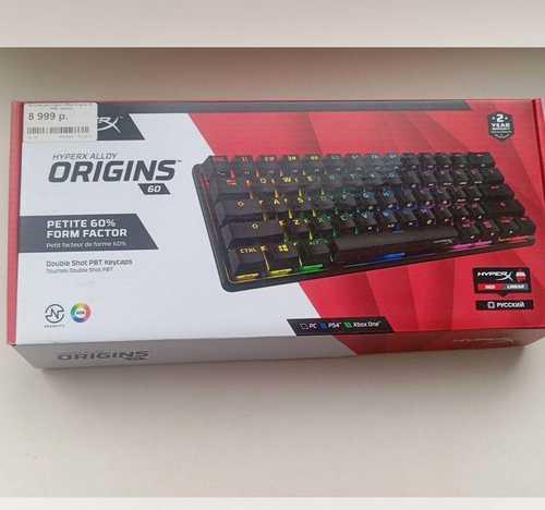 Игровая клавиатура hyperx alloy origins 60