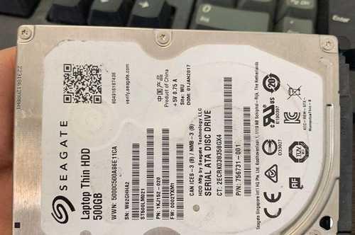 Hdd SATA 500gb 2.5 seagate