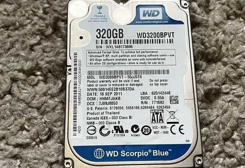 Жесткий диск 2,5 320gb