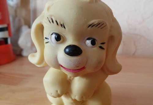 Собачка, щенок, советская резиновая игрушка