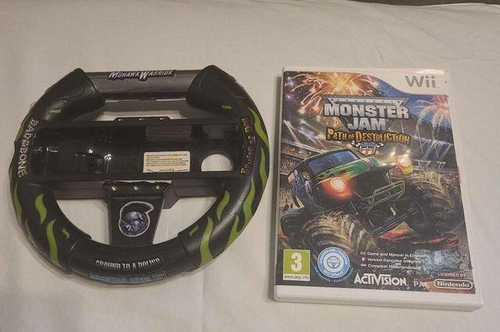 Игра Monster Jam для Nintendo Wii + руль