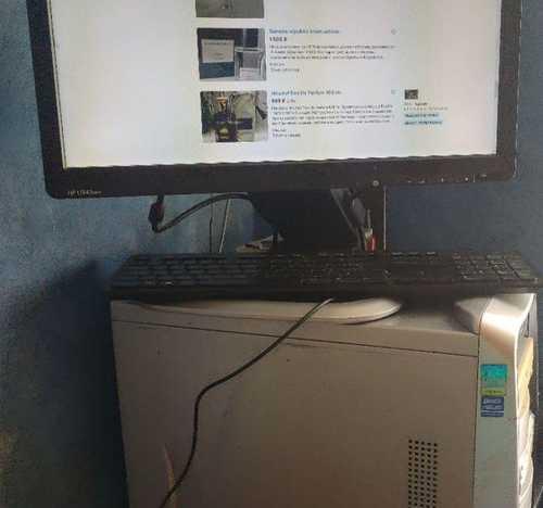 Системник pentium asus/монитор HP 19
