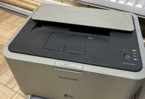 Принтер Samsung CLP-310 рабочий