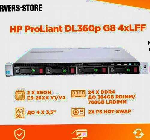 Сервер HP ProLiant DL360p G8 4xLFF