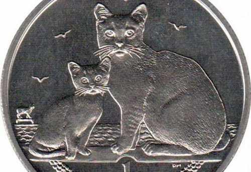 Монета Острова Мэн 1 крона 2008 год "Бурмилла"