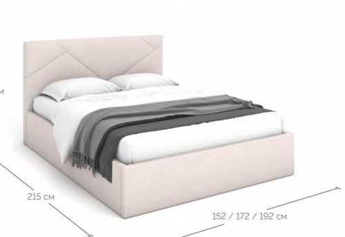 Кровать двухспальная с мягким изголовьем Бьянка