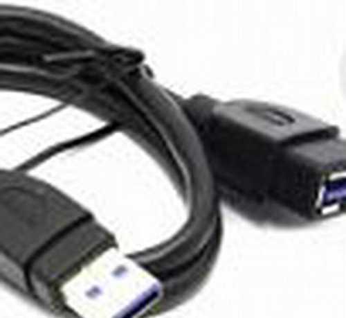 Удлинитель hama USB - USB (00054504), черный