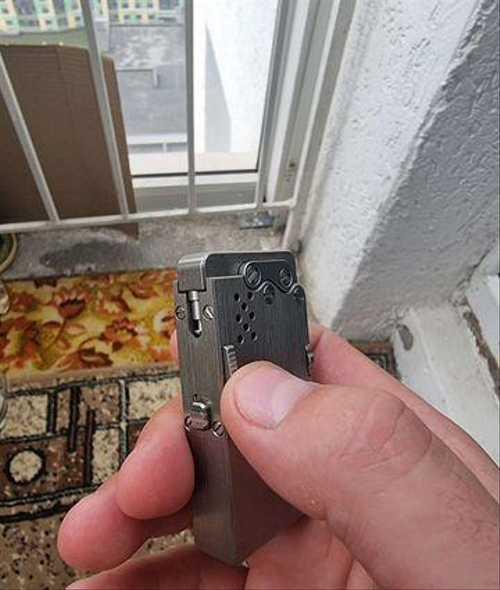 Механическая титановая бензиновая зажигалка