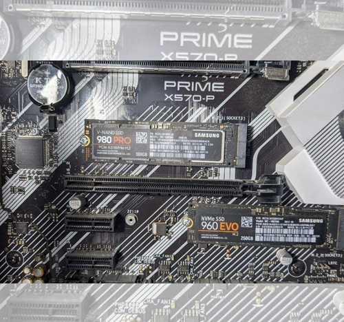 Материнская плата Asus Prime X570-P, AMD ryzen 7 3