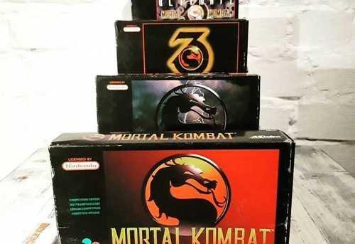 Игры Super Ninteno snes Mortal Kombat 1,2,3,3ult