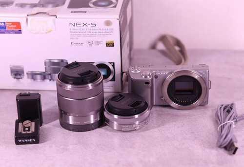 Sony nex5 +обьективы 16mm F2.8+18-55mm F3.5-5.6oss