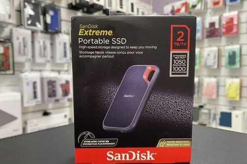 Портативный SSD SanDisk Extreme V2 2Tb новый