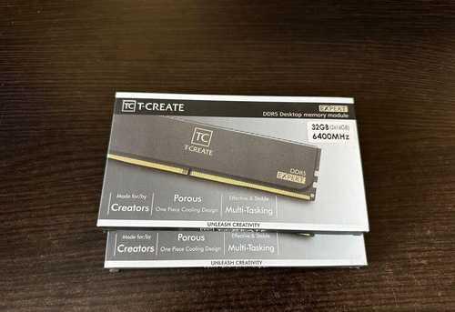 32GB DDR5 6400 CL40 T-Create Team новая